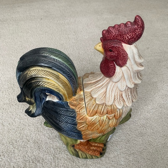 Kitchen | Jay Import Farm Rooster Chicken Vtg Ceramic Cookie Jar Figure ...